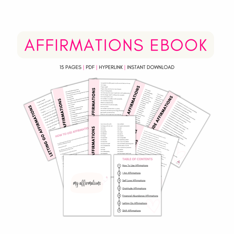 31 Daily Positive New Month Affirmations + Free PDF Printable