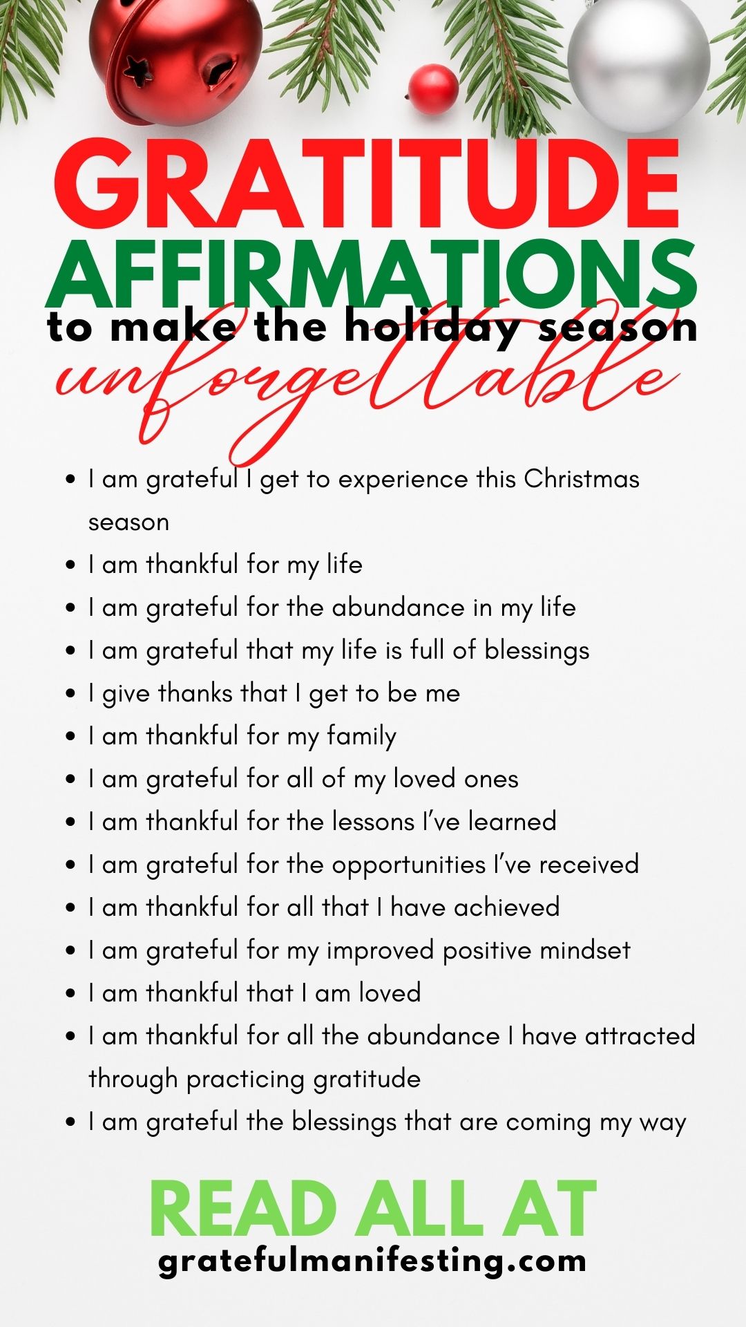 55 Christmas Affirmations To Enjoy & Have The Best Season 2023