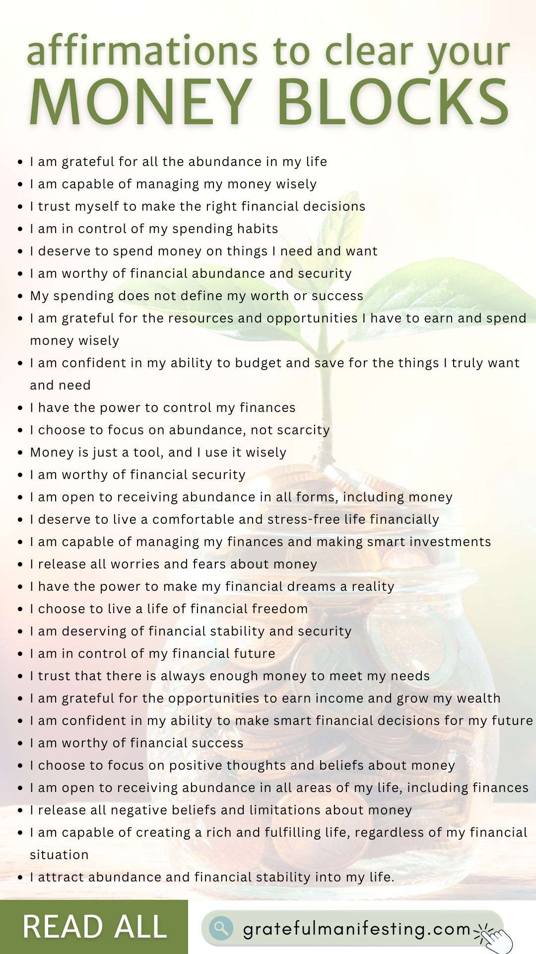 53 Powerful Positive Affirmations To Overcome Money Spending Anxiety